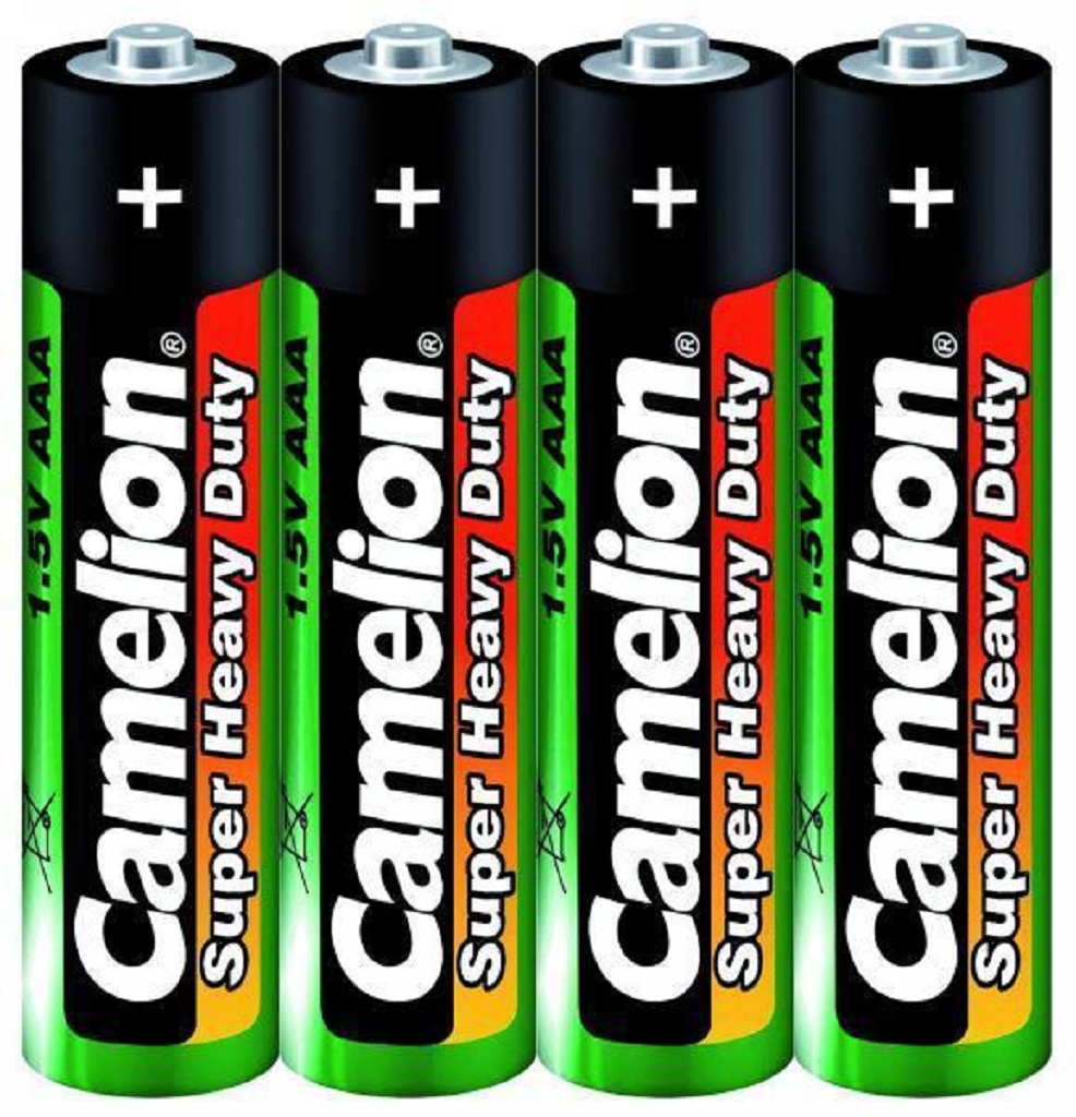 4x Batterie CAMELION AAA Micro R03 UM4 Super Heavy Duty 1,5V, 4er Pack ...